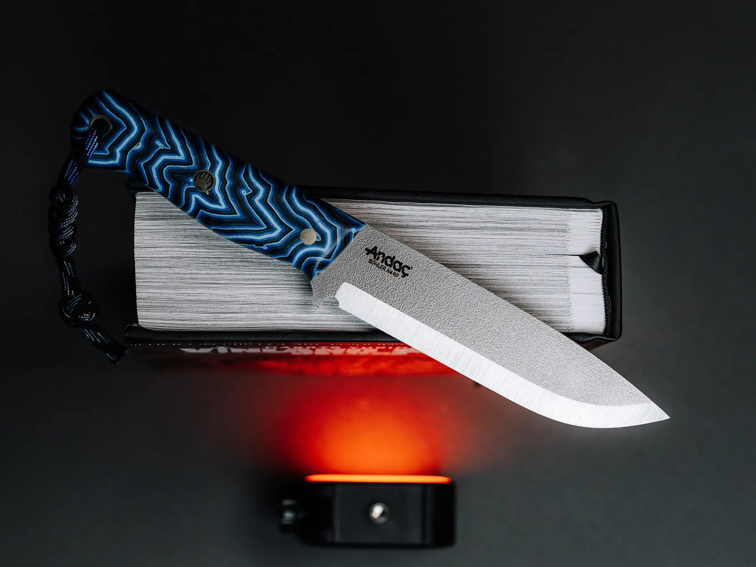 Ares Scandi - Mavi Micarta Kabza – Andaç Bıçak